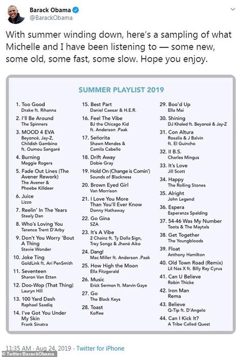 Barack And Michelle Obama Unveil Their Very Hip Summer Playlist Daily