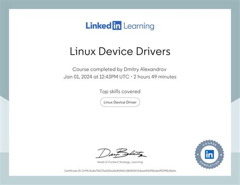 Dmitry Alexandrov On Linkedin Certificate Of Completion