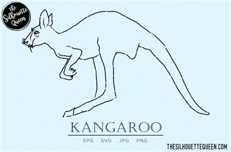 Kangaroo Svg Australia Svg Wildlife Svg Red Kangaroo Etsy