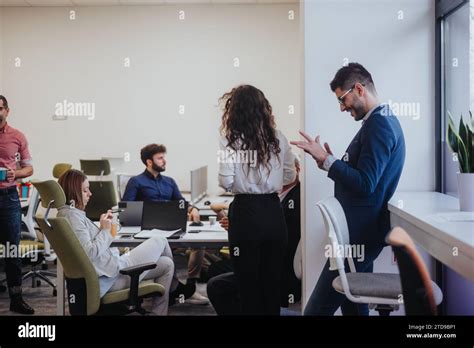 Successful Collaboration In A Modern Office Business Team Maximizing