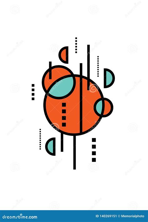 Vector Geometric Abstract Minimal Technology Element Stock Vector