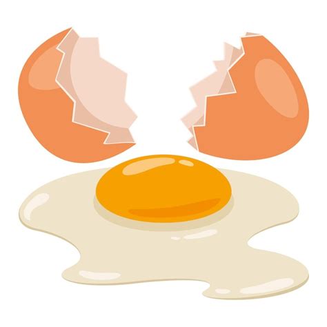Premium Vector Illustration Of Broken Chicken Egg
