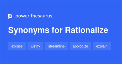 Rationalize Synonyms 1 407 Similar Words And Phrases