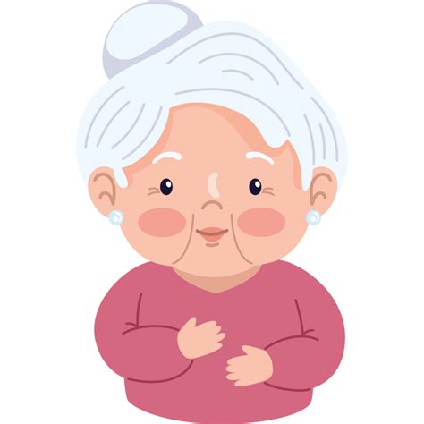 Grandma Happy Cartoon 52513998 Png