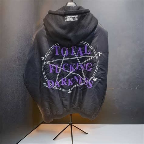 Vetements Vetements TFD total fucking darkness bomber… - Gem
