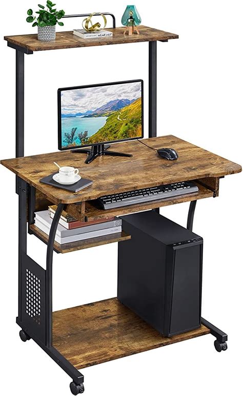 Computer Desk For Small Space With Keyboard Tray At Tyler Debra Blog