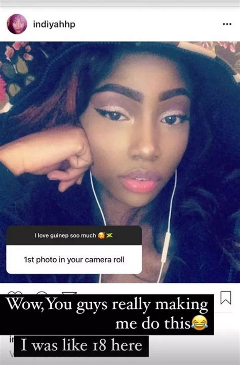 Love Islands Indiyah Looks Unrecognisable In Stunning Throwback From 18 Years Old The Mirror