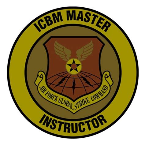 Afgsc Icbm Master Instructor Ocp Patch Air Force Global Strike Command Patches