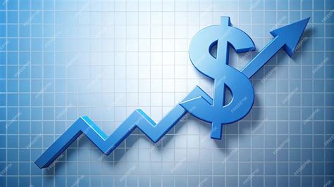 A Blue Graph On A Blue Background With A Graph In The Middle Premium