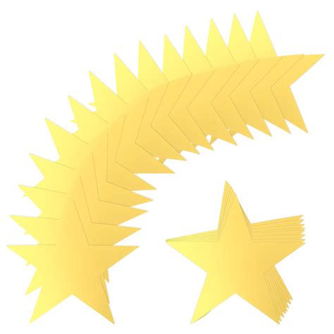 Buy 40 Pcs Gold Star Cutout Double Printed Paper Star Decorations Star