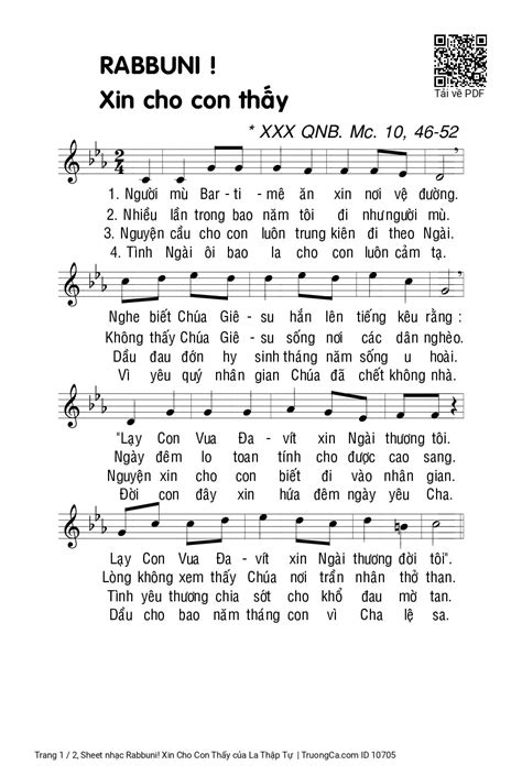 Sheet Xin Cho Con C Th Y Pdf L I H P M N T Nh C