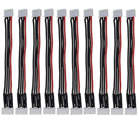Buy 10pcs 15cm 2s 3s 4s 5s 6s Jst Xh Plug Balance Charger Silicone Wire