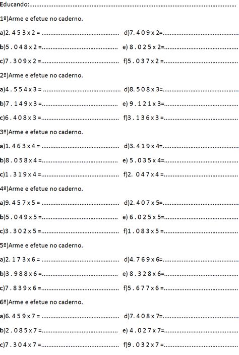 BEL CARDOZO CONTINHAS DE MULTIPLICAÇÃO