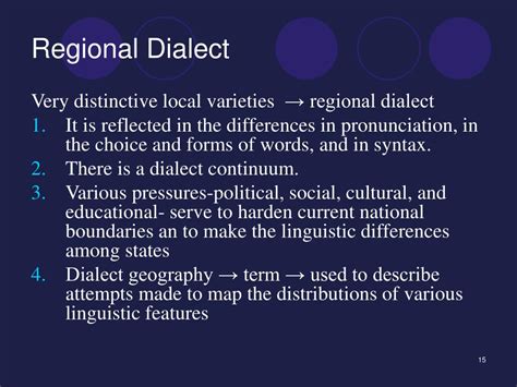 Ppt Meeting 3 Sociolinguistics Language Dialect Varieties Powerpoint Presentation Id 3058067