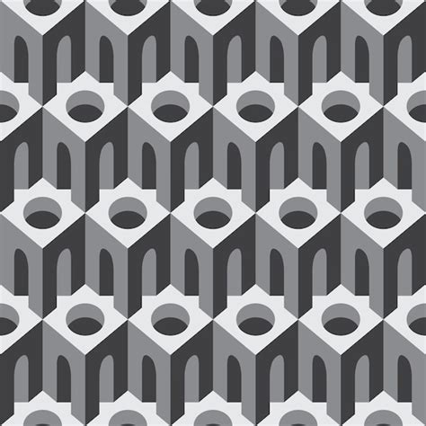 Premium Vector Seamless Background With Architectural Elements