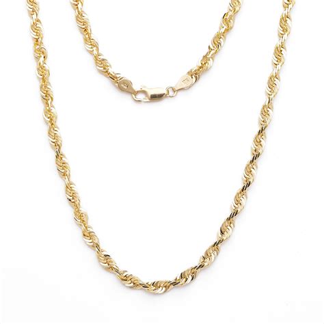 10k Diamond Cut Rope Chain Devans Diamond Co