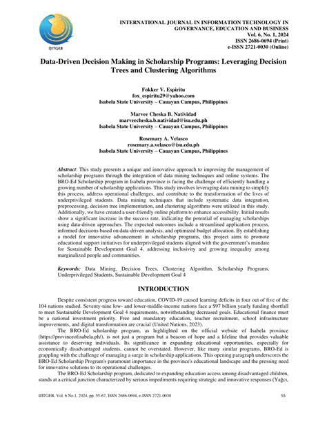 pdf data driven decision making in scholarship programs leveraging