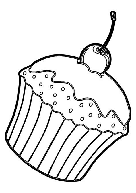 12 Desenhos de Bolo de Aniversário para Colorir e Imprimir Online