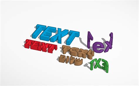 3d Design Create Text Fonts Challenge Tinkercad