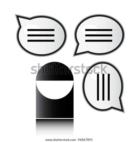 Man Speech Bubbles Stock Vector Royalty Free 96867895 Shutterstock
