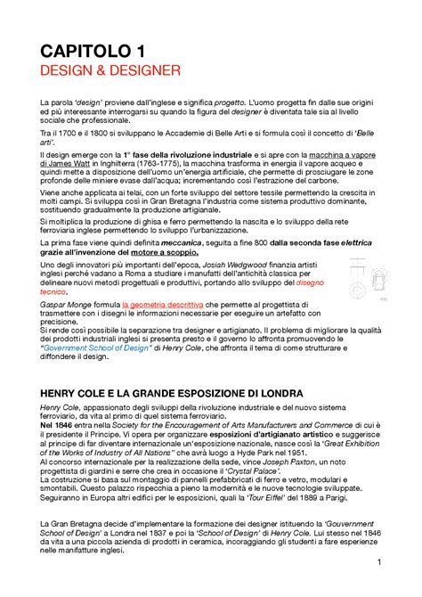 Riassunto Manuale Di Storia Del Design Dispense Di Storia Del Design