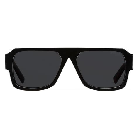 Prada Prada Symbole Pilot Sunglasses Black Slate Gray Prada