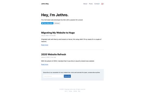Migrating My Website To Hugo Plusnarrative