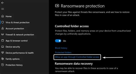 How To Enable Controlled Folder Access In Windows 11