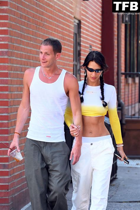 Braless Bella Hadid Steps Out With Marc Kalman For A Walk In Nyc 50