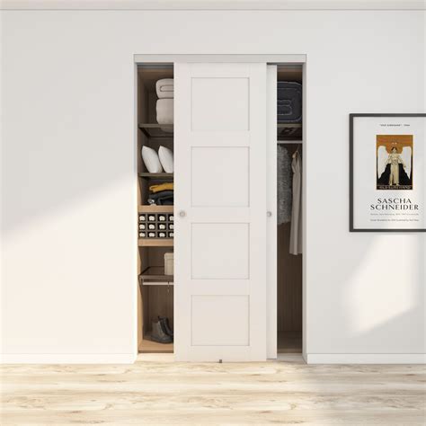 Jubest Bypass Sliding Door Hardware Bypass Wardrobe Closet Door