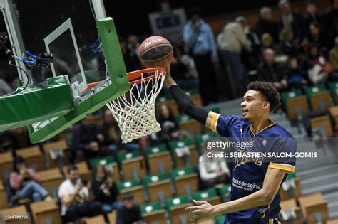 Boulogne Levallois French Power Forward Victor Wembanyama Shoots The