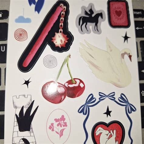 Illustrated Aesthetic Vinyl Sticker Sheet Series 1 Etsy