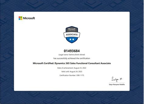 Fathima Binth Ashraf On Linkedin Microsoftcertified Dynamics365crm