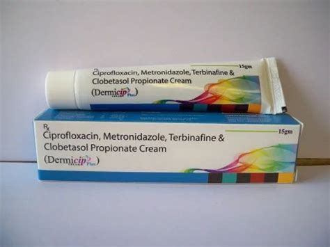Ciprofloxacin Metronidazole Terbinafine And Clobetasol Propionate Cream