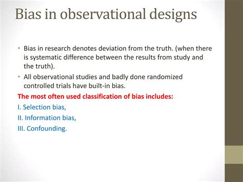 Bias And Confounding Ppt
