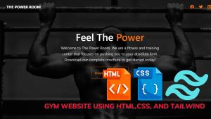 Create Gym Website Using Html And Css Source Code