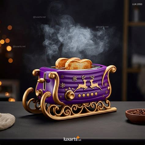 Christmas Sleigh Toasters Festive Holiday Inspired Design For Joyful