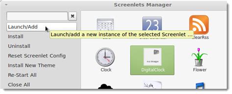 how to install screenlets for desktop widgets in linux mint 12