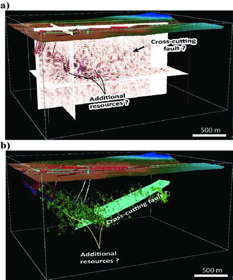 sparse 3d reflection seismic data were acquired at the blötberget mine