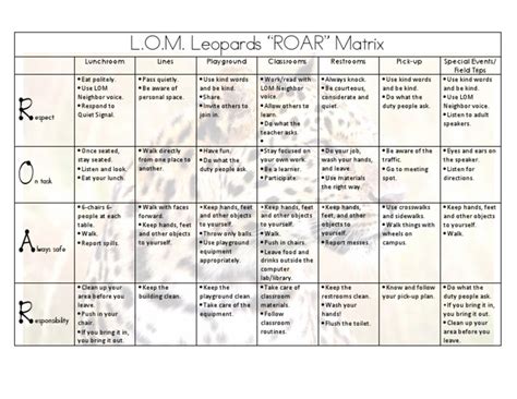 Roar Matrix 2016 Pdf