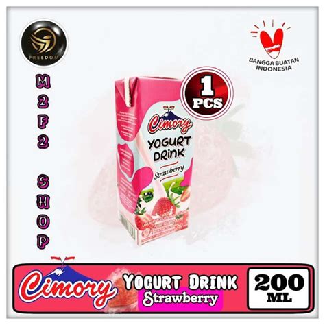 Promo Yogurt Cimory Drink Strawberry Kotak Uht Stroberi 200 Ml