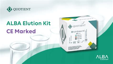 Alba Elution Kit Now Ce Marked And Fda Registered