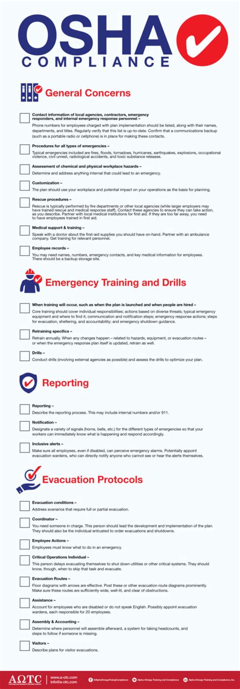 Emergency Response Plan A Brief Guide And Checklist A Otc