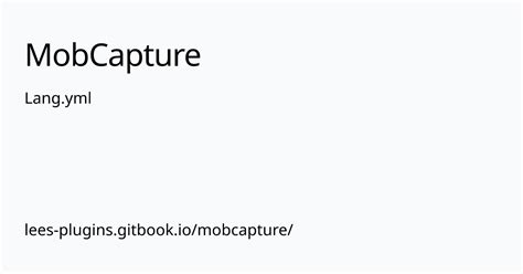Lang Yml Mobcapture