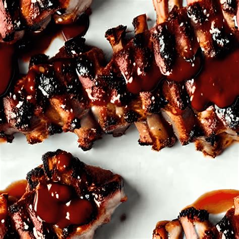 Tender Pork Ribs With Barbecue Sauce Creative Fabrica
