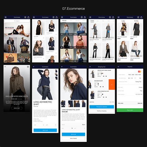 hexagon mobile ui kit free psd sample ui on behance