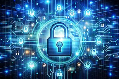 Securing Information Cybersecurity Data Protection Premium Ai Generated Image