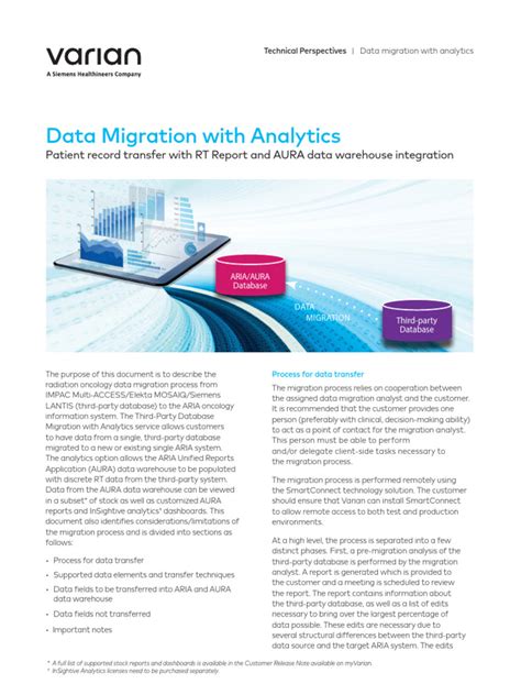 Radiation Oncology Data Migration Guide Pdf Databases Computing