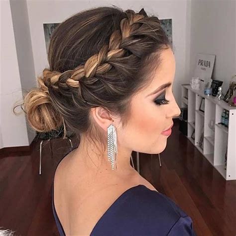 Side Braid With Curls Updo