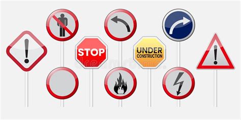 Mandatory Warning Signs Vector Stock Illustrations 984 Mandatory